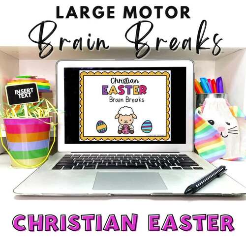 Christian Easter Brain Breaks Large Motor Activity Cards | Indoor or ...