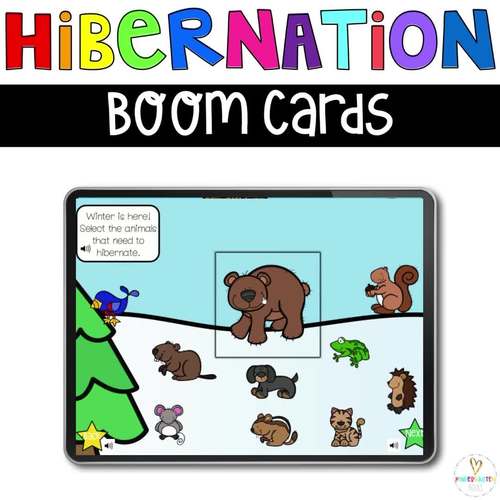 Boom Cards Hibernation Digital Activities by Kindergarten Rocks | TPT