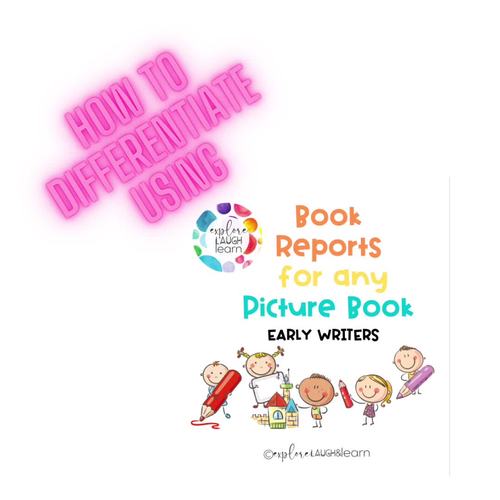 Early Writers Book Reports by Explore Laugh and Learn | TpT