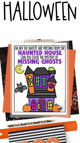 Mini Solve the Mystery Halloween Missing Ghosts ELA No Prep Print & Go ...