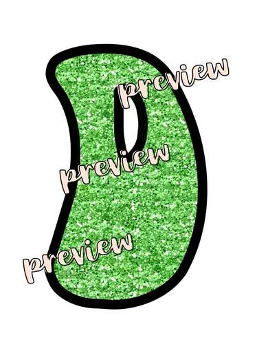 Retro Glitter Bulletin Board Letters and Numbers for Classroom Decor