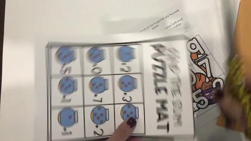 Addition to 10 PreK, Preschool, Kindergarten, First Grade | Puzzle Mats