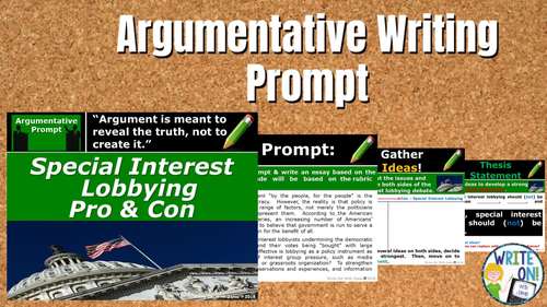 Argumentative Writing Essay w/ Graphic Organizer, Rubric, Video Special ...