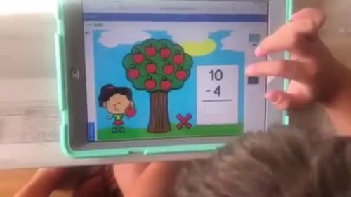 BOOM CARDS: RESTAS NÚMEROS 1-10 manzanas Back to school Distance Learning