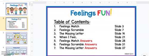 Feelings FUN! Classroom- Digital & Book Companion Options | TPT