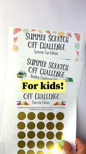 Summer Scratch Off Challenge | Summer Activity Challenge by the mommy ...