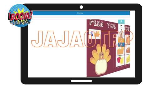 Thanksgiving Activity Following Directions - Boom Cards Distance Learning