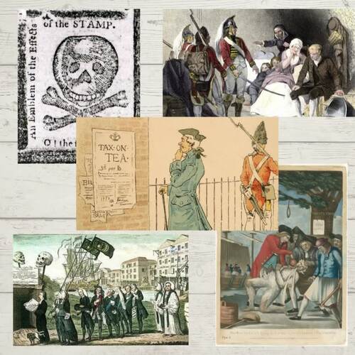 Causes of the American Revolution - Gallery Walk, Readings, Graphic ...