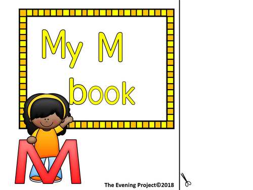 Letter M interactive book for K+, Autism & Special Education/ Beginning ...