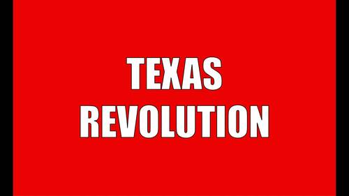 Texas History - Texas Revolution Timeline Anchor Charts with Flashcards