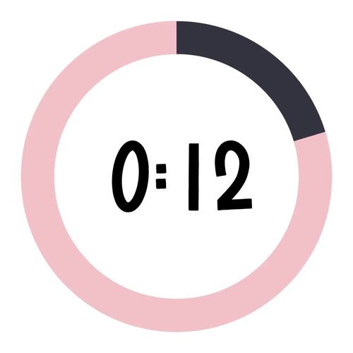 Visual Timers - Calm Pink - Digital Countdown - Classroom Management Tool