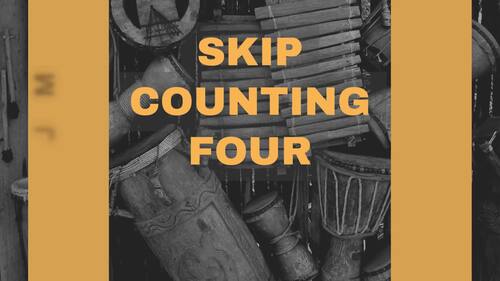 Skip Counting by 4 Song | Multiplication Intervention | Middle School Math