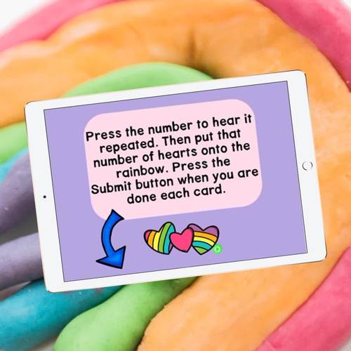 Count to 10 | Rainbows and unicorns | Boom cards with audio | TPT