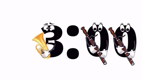 3 Minute Countdown Timers With Band Instruments (MP4) by The Music Educator