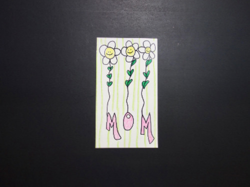 Let's Draw a Mom Word Card! by Patty Fernandez Artist | TPT