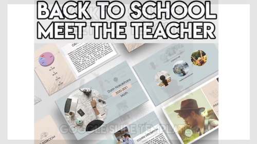 BACK TO SCHOOL MEET THE TEACHER PRESENTATION for Middle & High School ...