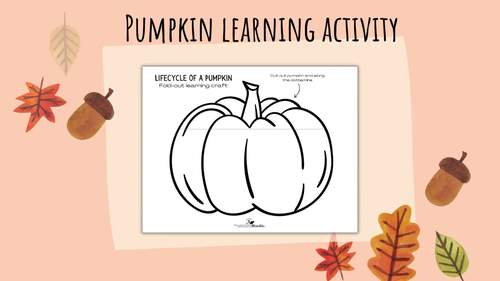 Lifecycle of a Pumpkin Cut-out learning craft by Imagination Buds