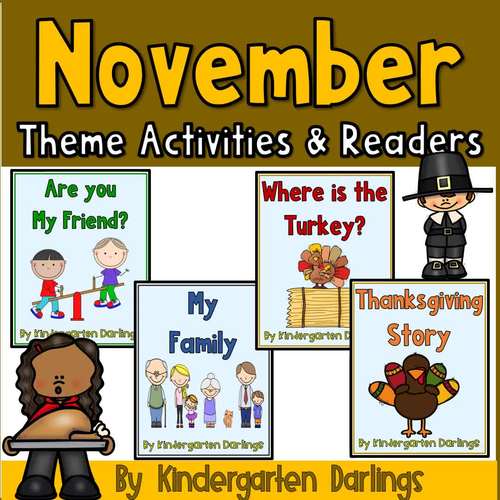 November Printable Activities on Friends, Family, Thanksgiving ...