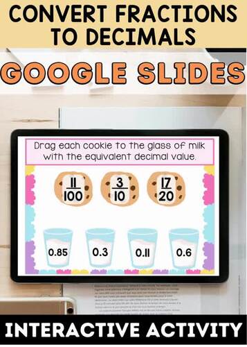 Fractions to Decimals Google Slides™ | Matching Activity | 4th & 5th ...