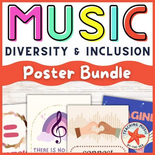 Music Diversity Inclusion Belonging SEL Posters | Classroom Decor ...