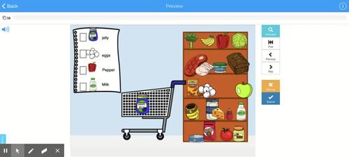 Boom Cards Adding to Cart: Functional Grocery Skills by Mrs Sped Teacher