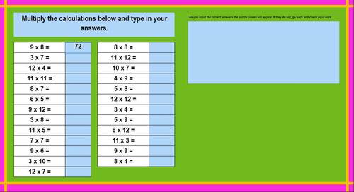 Digital Block Puzzle NO PREP - Easter/Spring Meme Multiplication to 12 ...