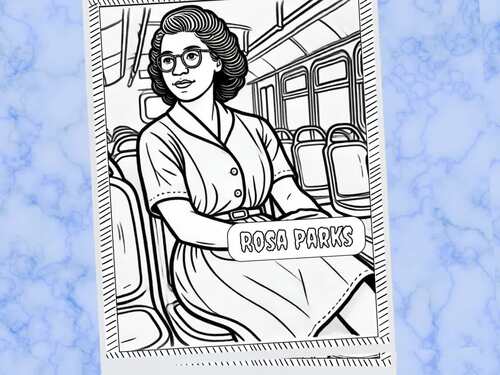 Black History Month Coloring Pages | Famous Black Figures (Grades 1–3).