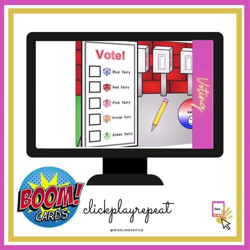 Boom Cards™ Cast your vote! by clickplayrepeat | TpT