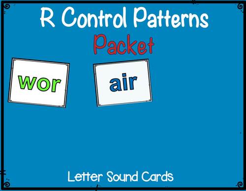 R Control Patterns Packet: Letters, Pictures, Words & Worksheets