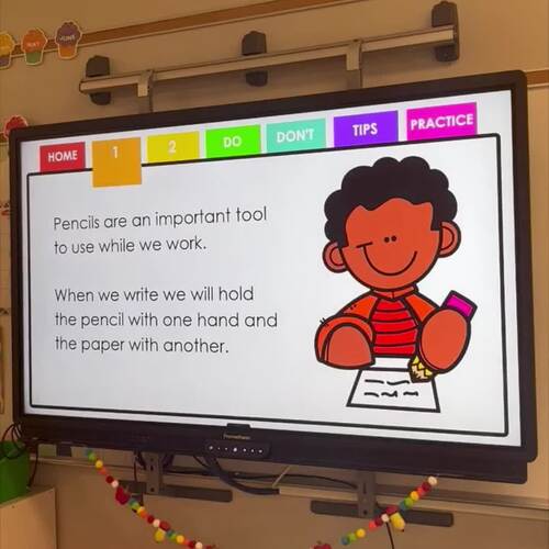 How to Use School Supplies EDITABLE slides, Scissors, Glue, Pencil ...