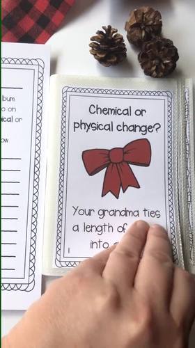 Physical and Chemical Changes Christmas Science Activity - Digital and ...