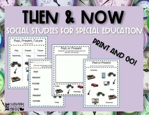 Special Education Social Studies | Then & Now Social Studies in special Ed