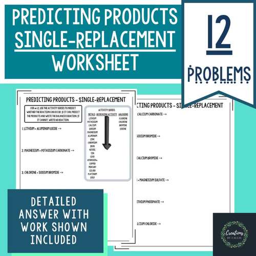 Predicting Products - Single-Replacement - Detailed Key - Distance Learning