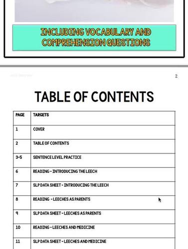 Leeches - Vocalic R Articulation Reading & Vocalic R Sentences | TPT