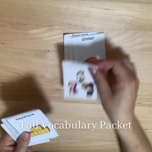 Fall Vocabulary Packet by Suzuki Speech Therapy | TPT