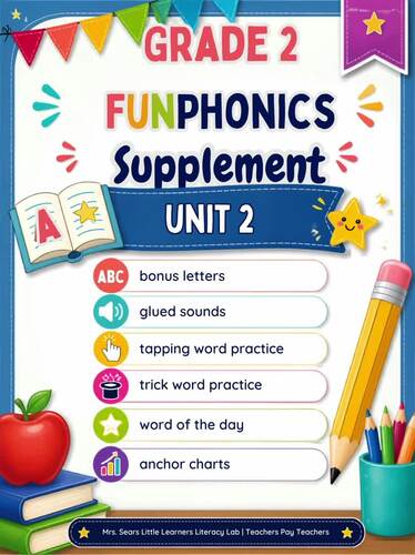 2nd Grade Phonics Unit 2 Worksheets | Bonus Letters, Glued Sounds ...