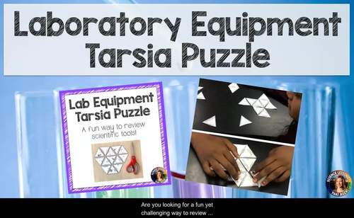 Science Lab Equipment Tarsia Puzzle by Science Lessons That Rock