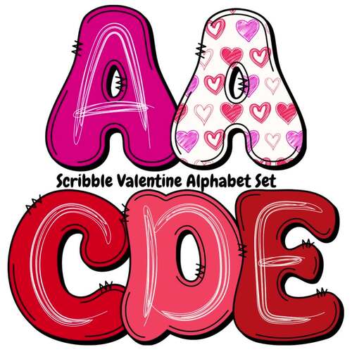 Valentines day bulletin board room decor, Alphabet and Letter font for ...