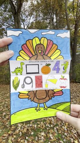 Thanksgiving Turkey Articulation Folding Surprise Craft - November