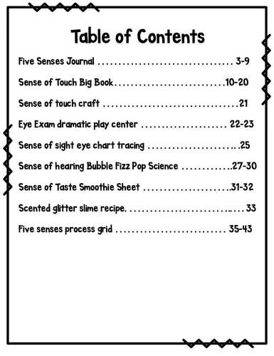 Five Senses Bundle by Preschoolers and Sunshine | TPT