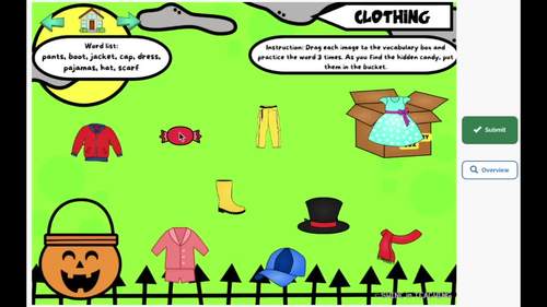 Preschool Vocabulary Hide and Seek GAME - Halloween by Shine in ...