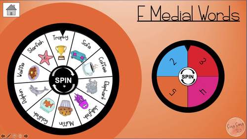 F - Spinners: ALL POSITIONS - NO PREP!! Digital Spinner by Sing Song SLP