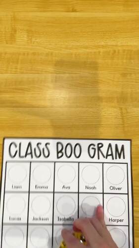 Halloween Boo Gram - Class Kindness Activity | TPT