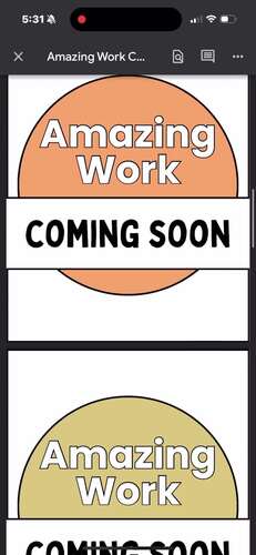 Amazing Work Coming Soon Posters - Earthy Pastels by Teaching with Thoma