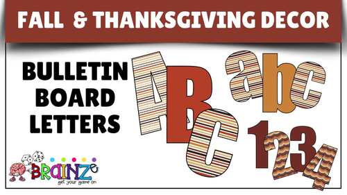 Autumn Bulletin Board Letters & Numbers | A-Z & 0-9 | Classroom Decor ...