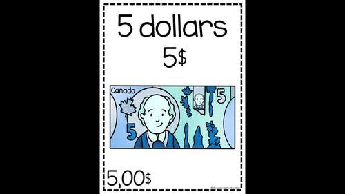 Grade 1 FRENCH Financial Literacy | L'argent canadien | Grade 1 French ...