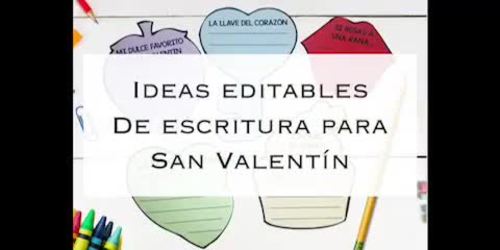 Valentine's Day Writing Prompts in Spanish | Ideas de escritura de San ...
