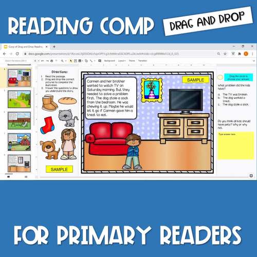 Reading Comprehension - Interactive Passages for Google - Distance Learning