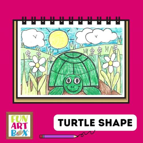 Fun Art Box™ Mini Masterpiece™ Turtle Shape Art Lesson Plan by Fun Art Box