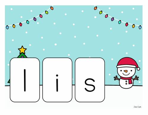 BUNDLE of Holiday Themed Word Mapping Slides by Julia Cash | TPT